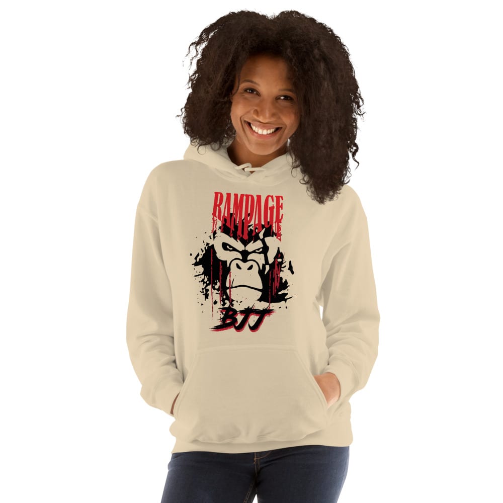 Rampage BJJ by Stephanie Cline Unisex Hoodie, Light Logo | MILLIONS