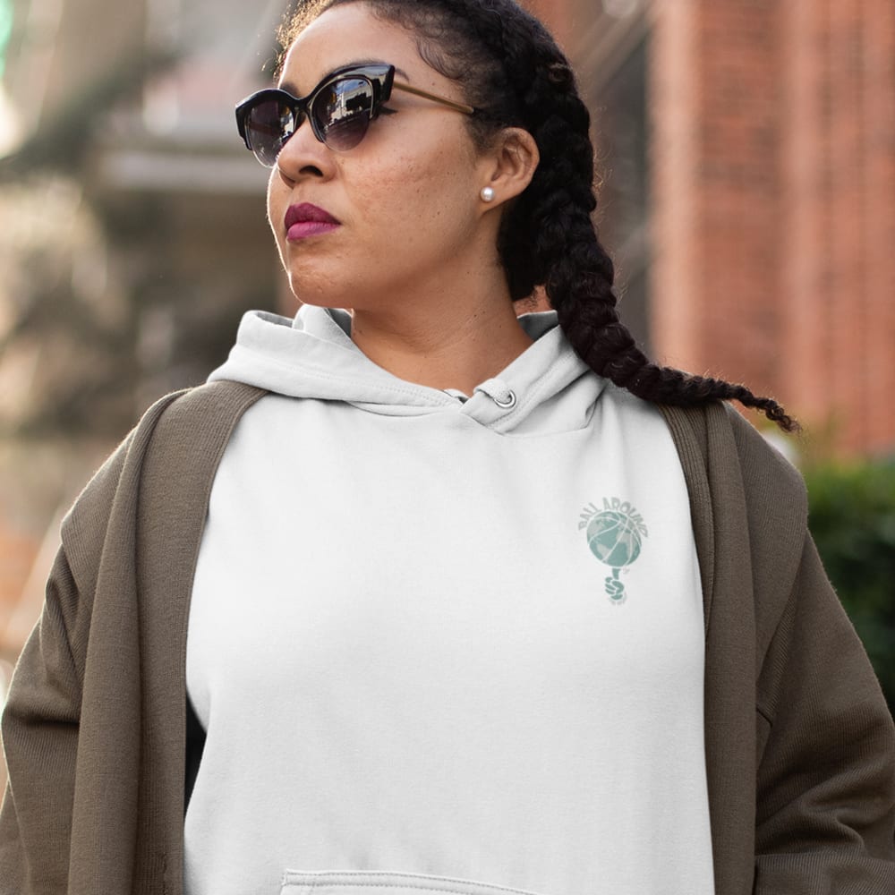 Female Ball Around the World by Jordan Rabe, Hoodie (Dark) | MILLIONS