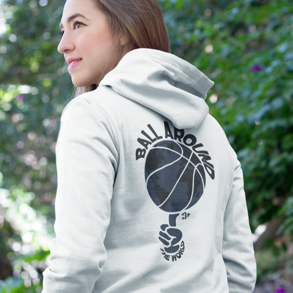 Female Ball Around the World by Jordan Rabe, Hoodie (Light) | MILLIONS