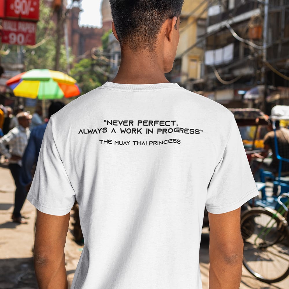 Male "Never Perfect Always A Work In Progress" by Desiree Wodicker, Men ...