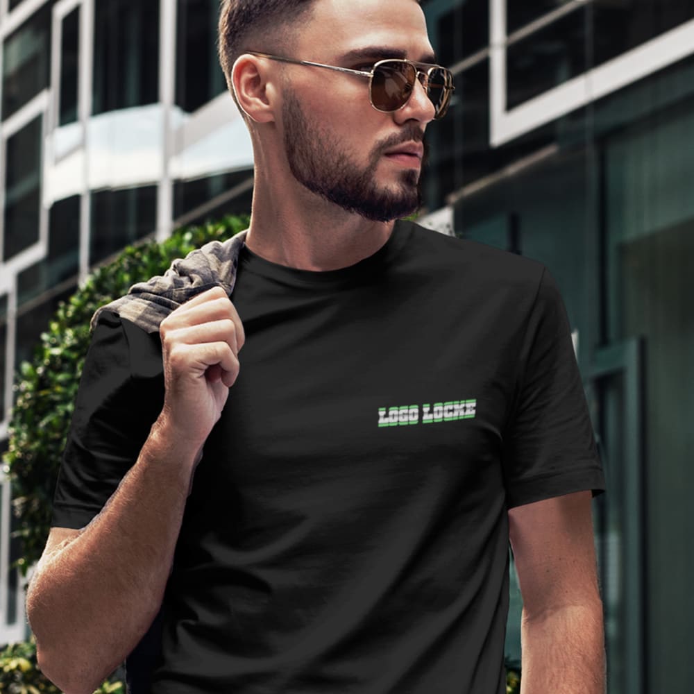 Male Logo Locke by Noah Locke Unisex T-Shirt, Light Logo | MILLIONS