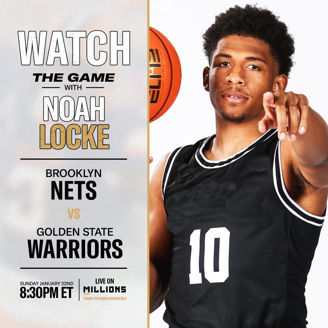 Noah Locke: Free WatchParty. Brooklyn Nets vs. Golden State Warriors ...